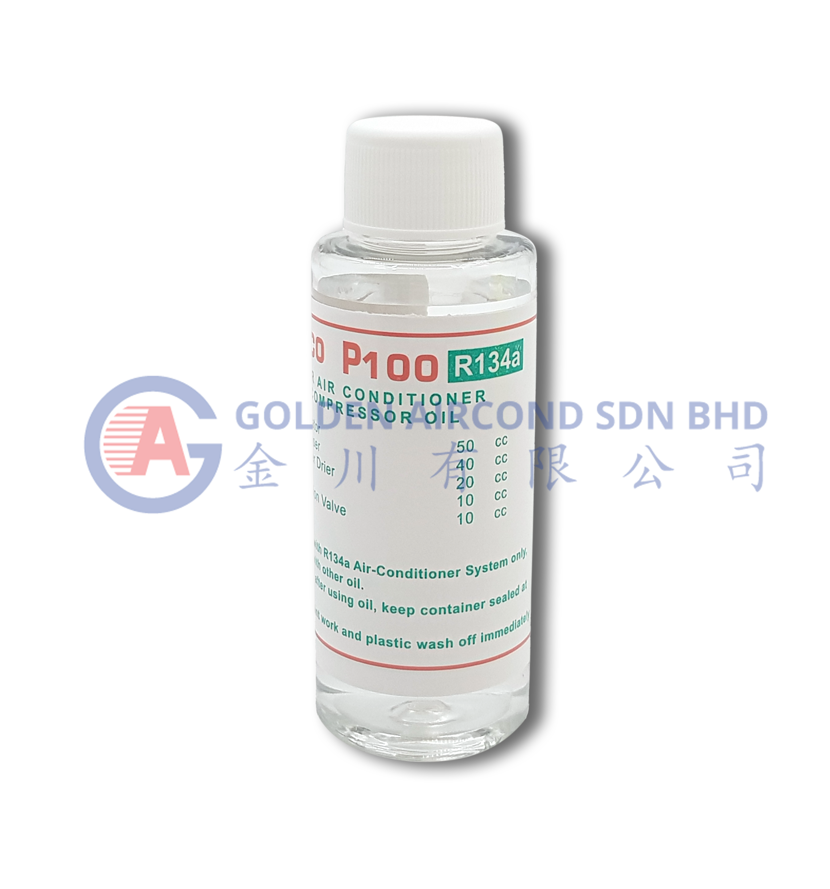 Compressor Oil SONICO P100 R134a - 100ML – Golden Aircond Sdn. Bhd.