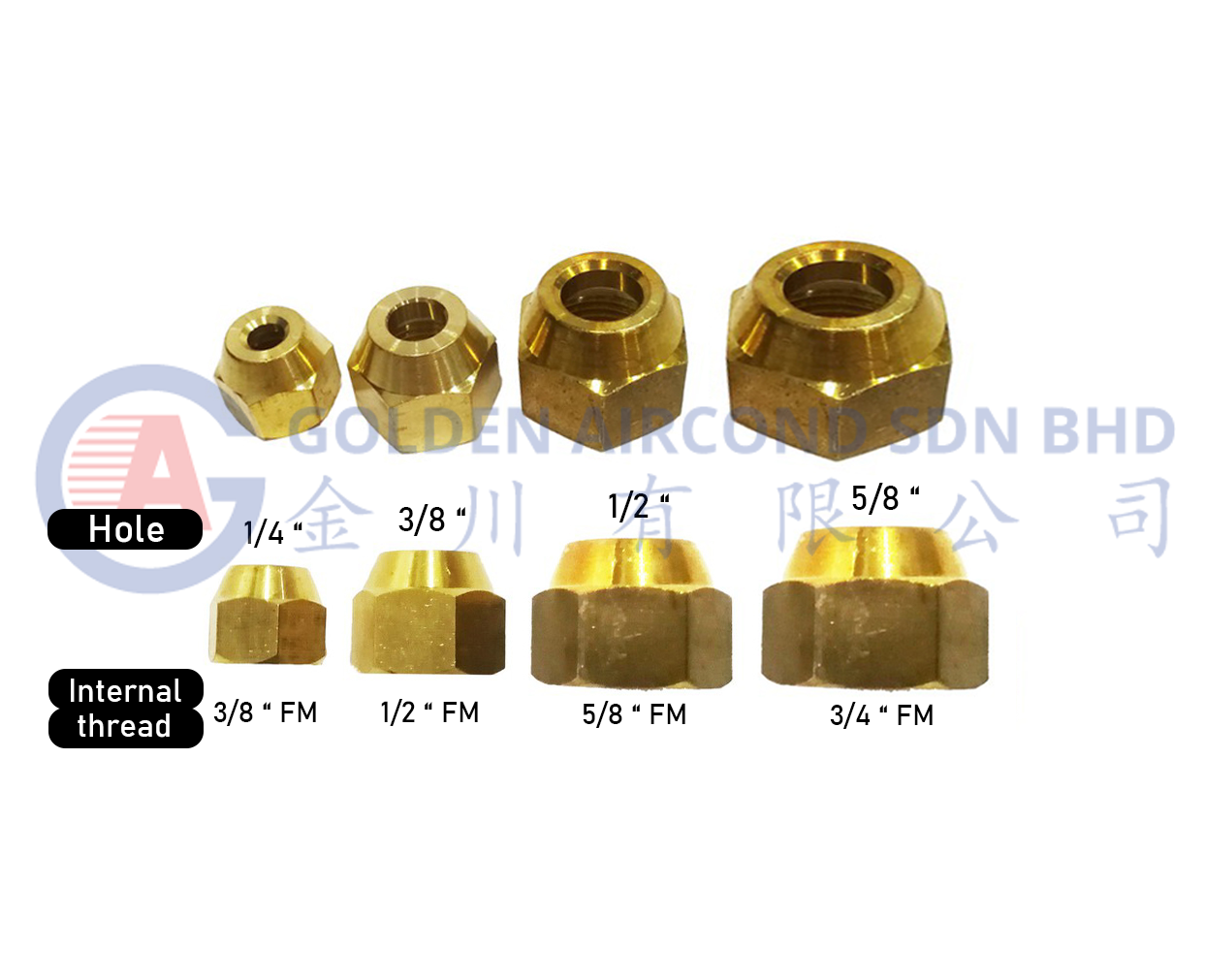 Flare Nut Reducer – Golden Aircond Sdn. Bhd.