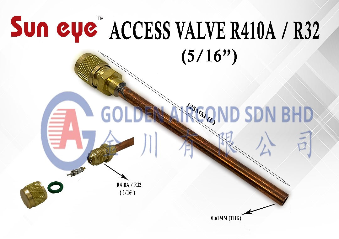 Sun Eye Access Valve 5/16" - R410 – Golden Aircond Sdn. Bhd.