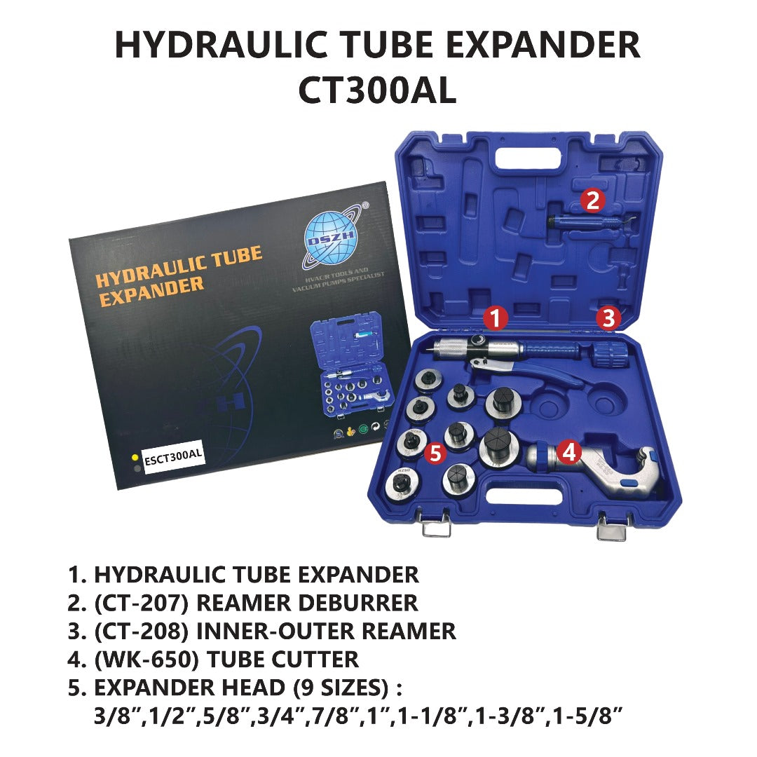 Hydraulic Tube Expander – CT-300AL – Golden Aircond Sdn. Bhd.