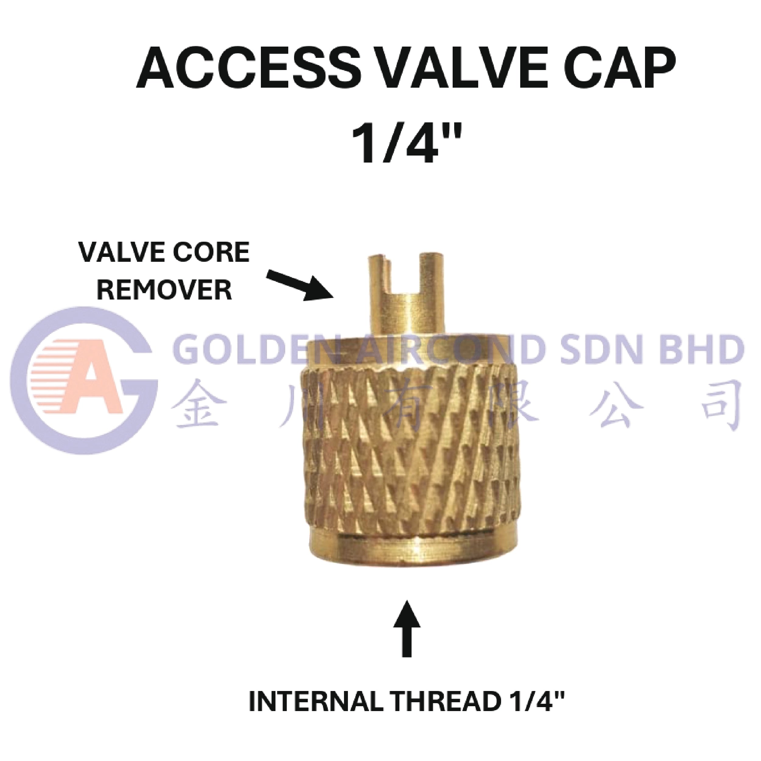 Access Valve Cap 1/4" – Golden Aircond Sdn. Bhd.